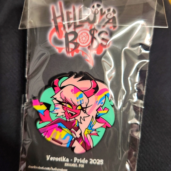 None | Art | Helluva Boss 225 Veroskia Pride Month Pin | Poshmark